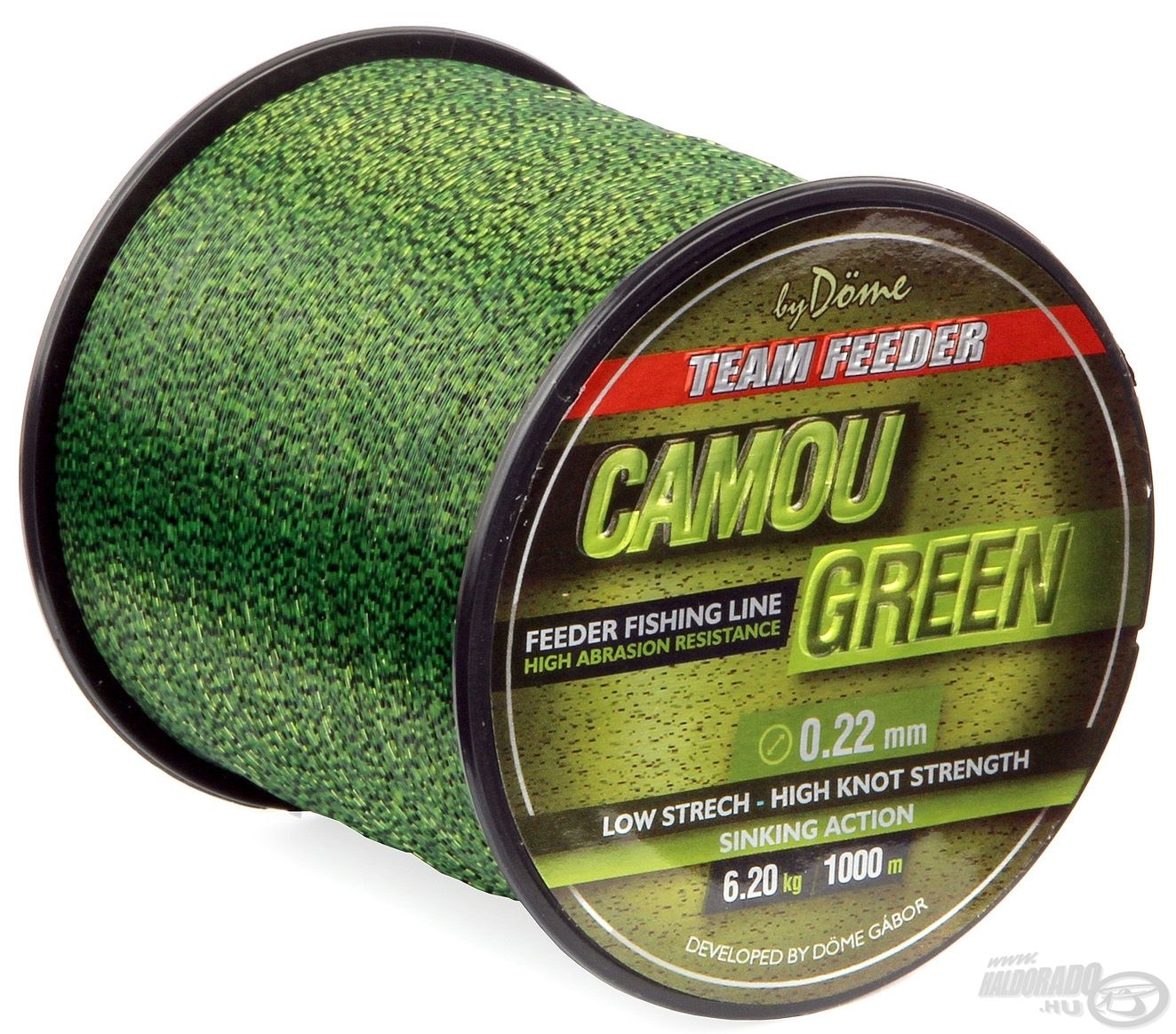 By Döme TEAM FEEDER Camou Green Line 1000 m - 0,25 mm - Haldorádó ...