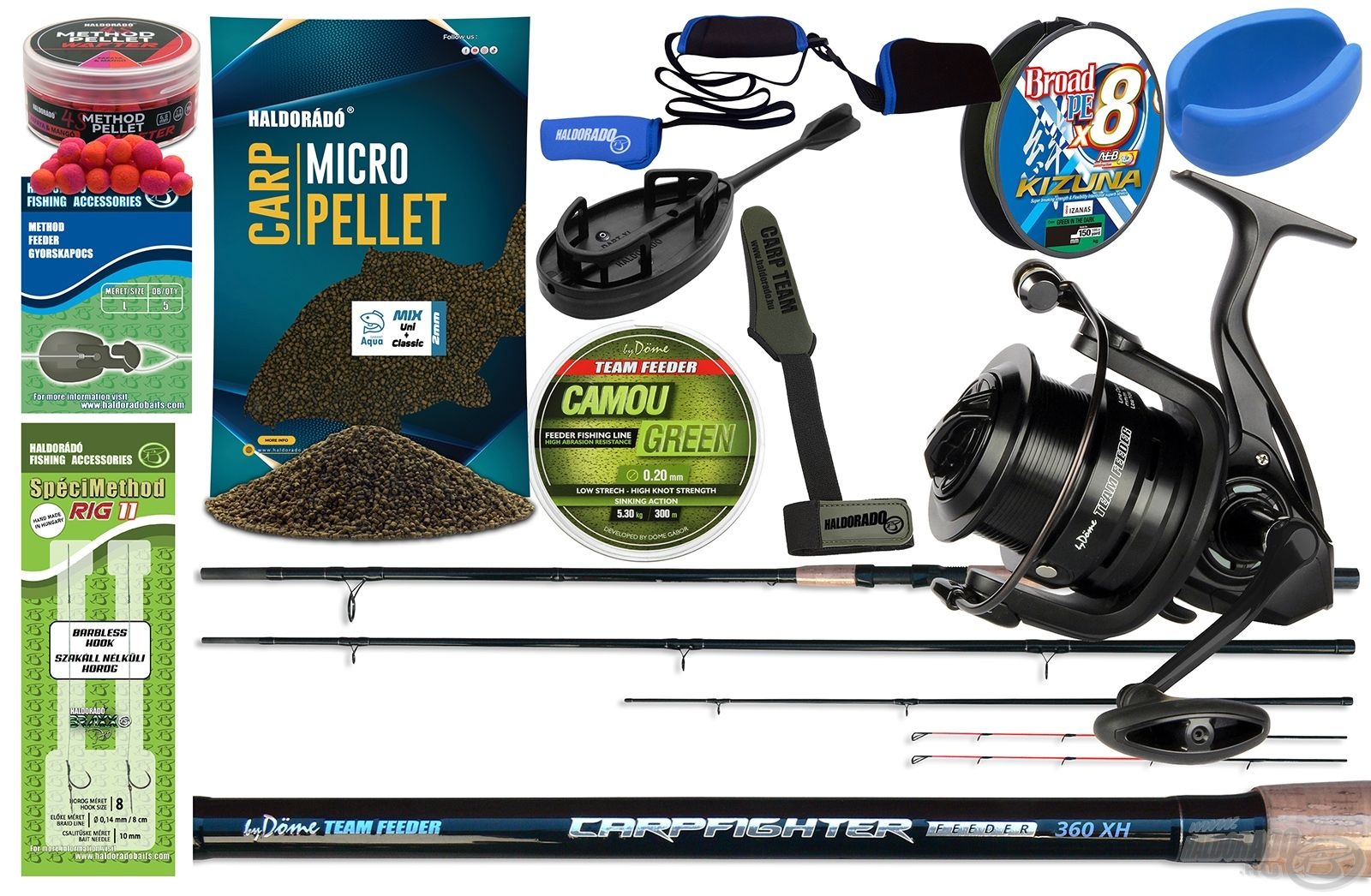 By Döme TEAM FEEDER Komplett CARP FIGHTER method feeder szett | Haldorádó Webáruház