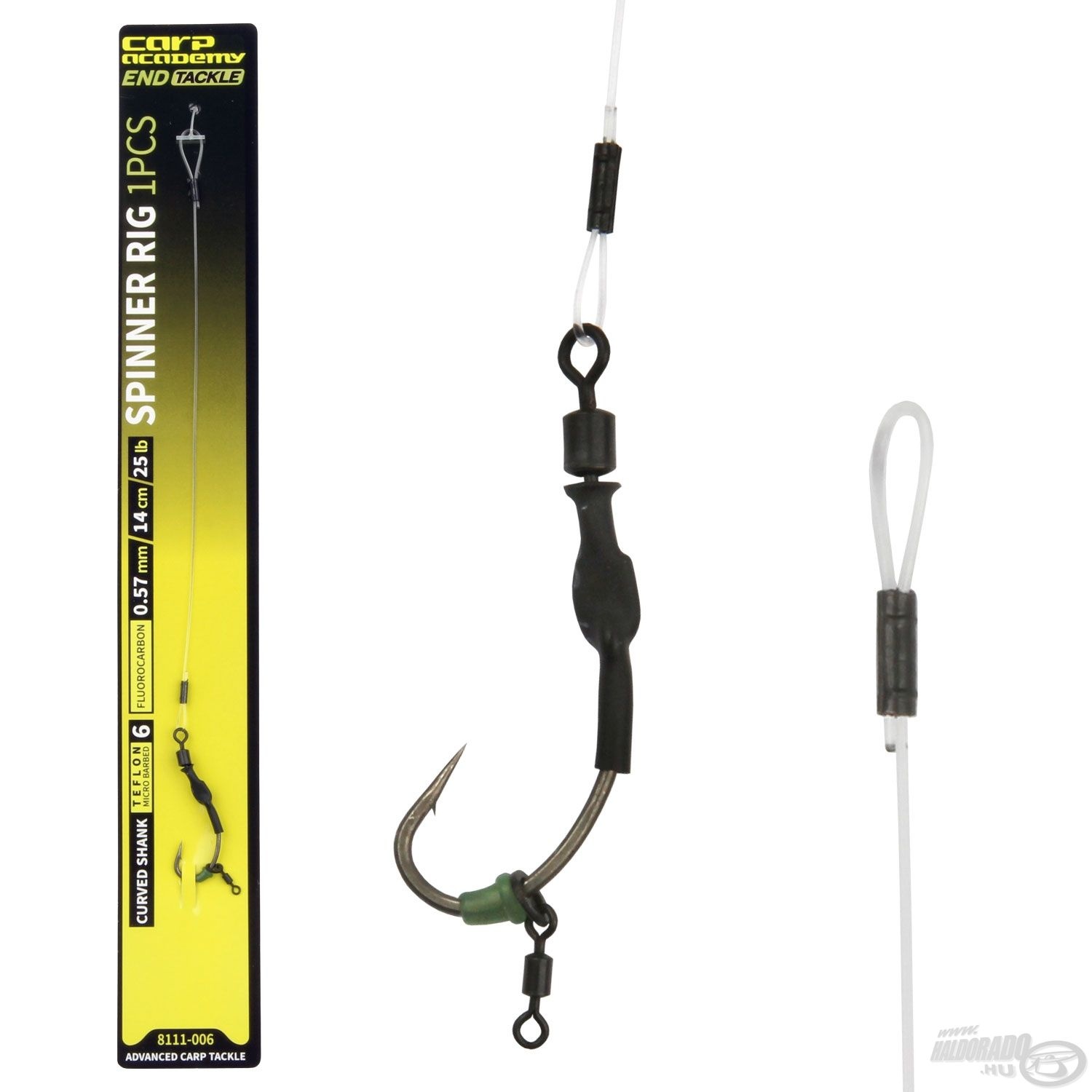 CARP ACADEMY Spinner Rig Curved Shank 4 | Haldorádó Webáruház