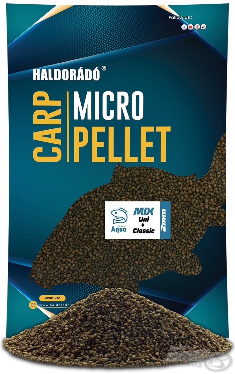 HALDORÁDÓ Carp Micro Pellet - Aqua Garant Classic + Uni Pellet Mix 2 mm ...