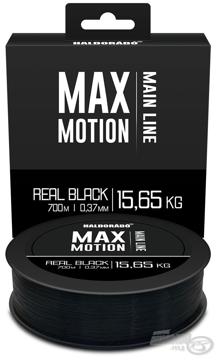 HALDORÁDÓ MAX MOTION CARP Real Black 0,37 mm / 700 m | Haldorádó Webáruház