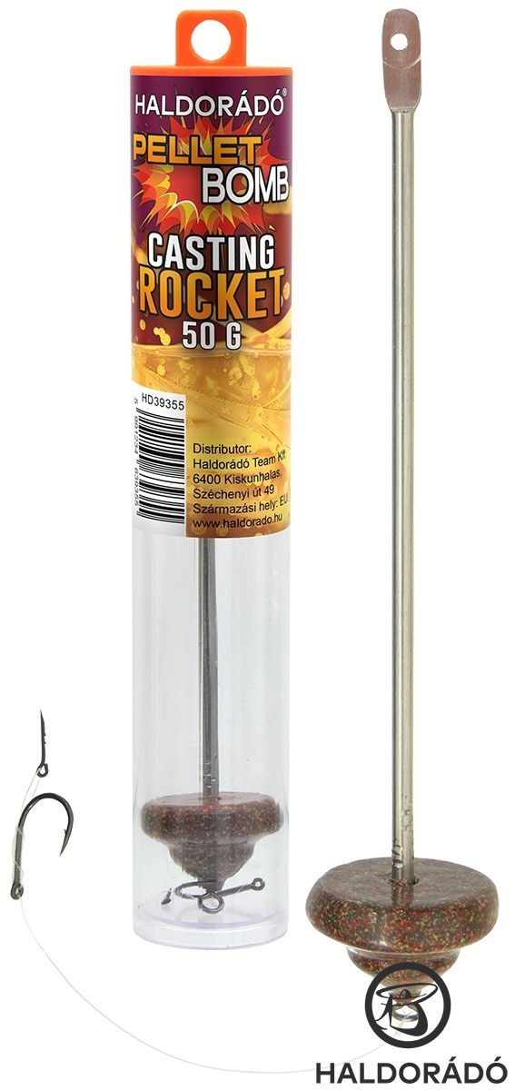 HALDORÁDÓ Pellet Bomb Casting Rocket 50 g - komplett FIX szerelék ...