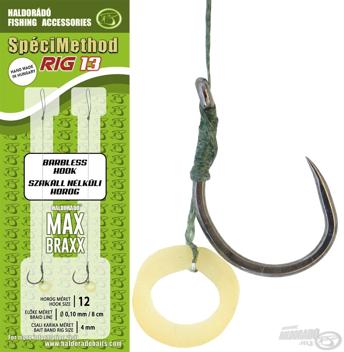 HALDORÁDÓ SpéciMethod Rig13 Braid Banded / 12 barbless | Haldorádó ...