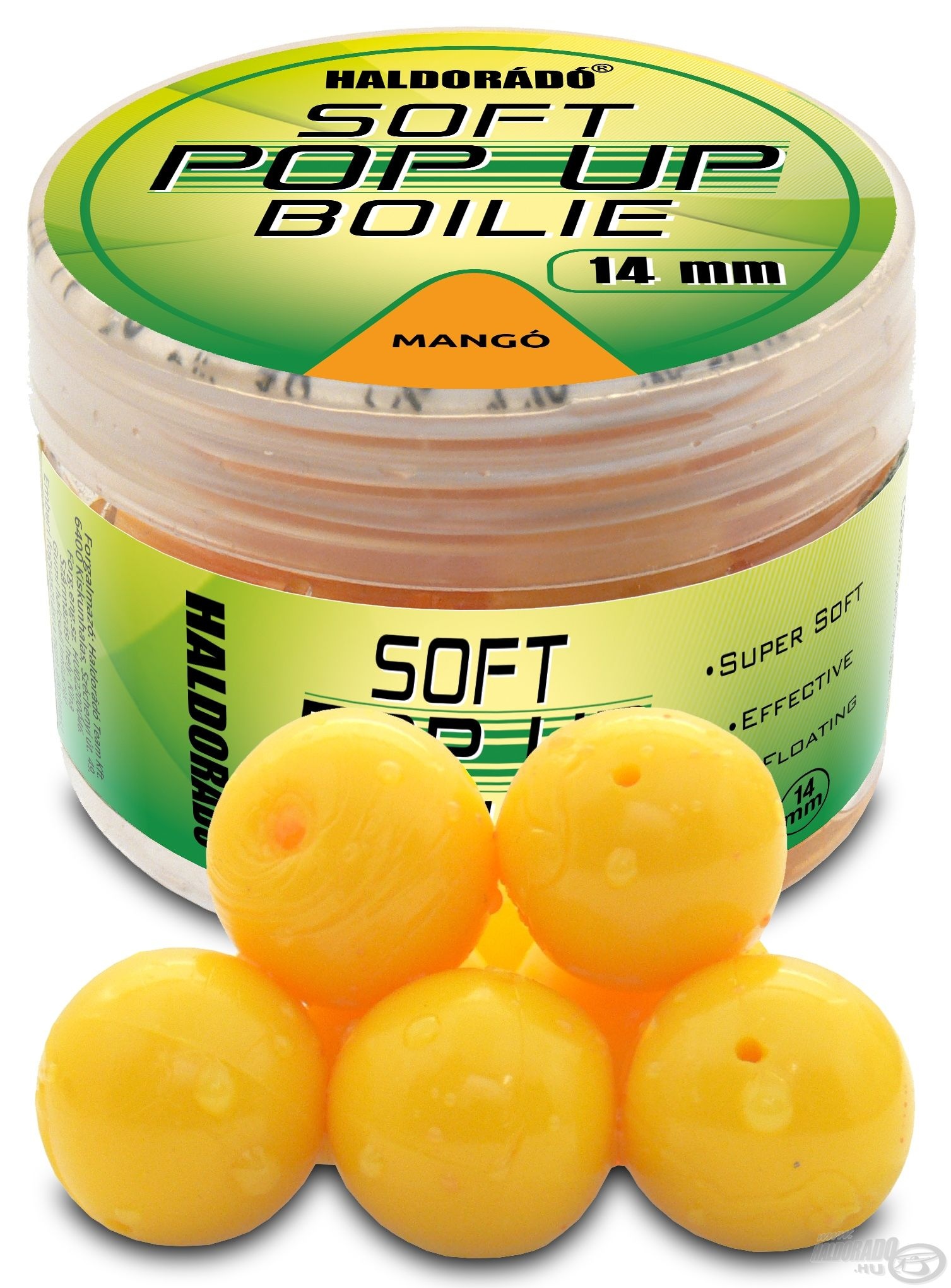 HALDORÁDÓ Super Soft Pop Up Boilie 14 mm - Mangó | Haldorádó Webáruház