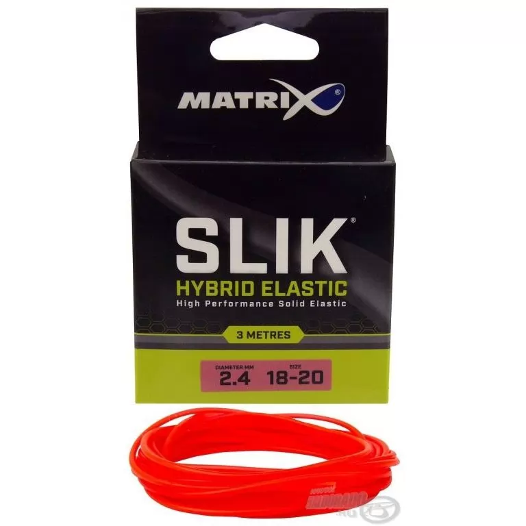 MATRIX Slik Elastic 3 m - Red 2,4 mm - Haldorádó horgász áruház