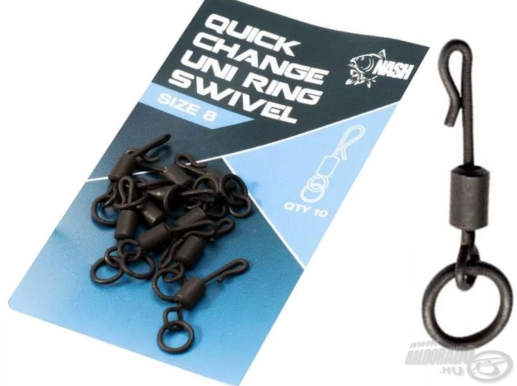 NASH Quick Change Ring Swivel - 8 - Haldorádó horgász áruház