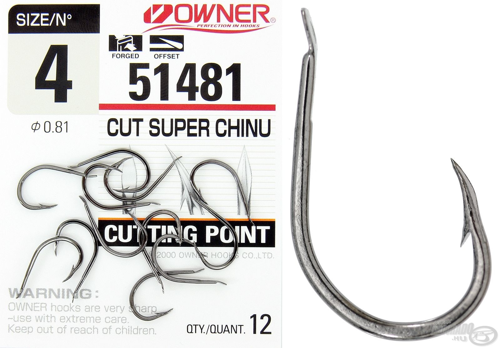 OWNER 51481 Cut Super Chinu - 3 - Haldorádó horgász áruház